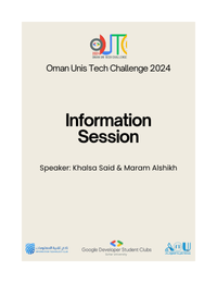 Oman Unis Tech Challenge 2024